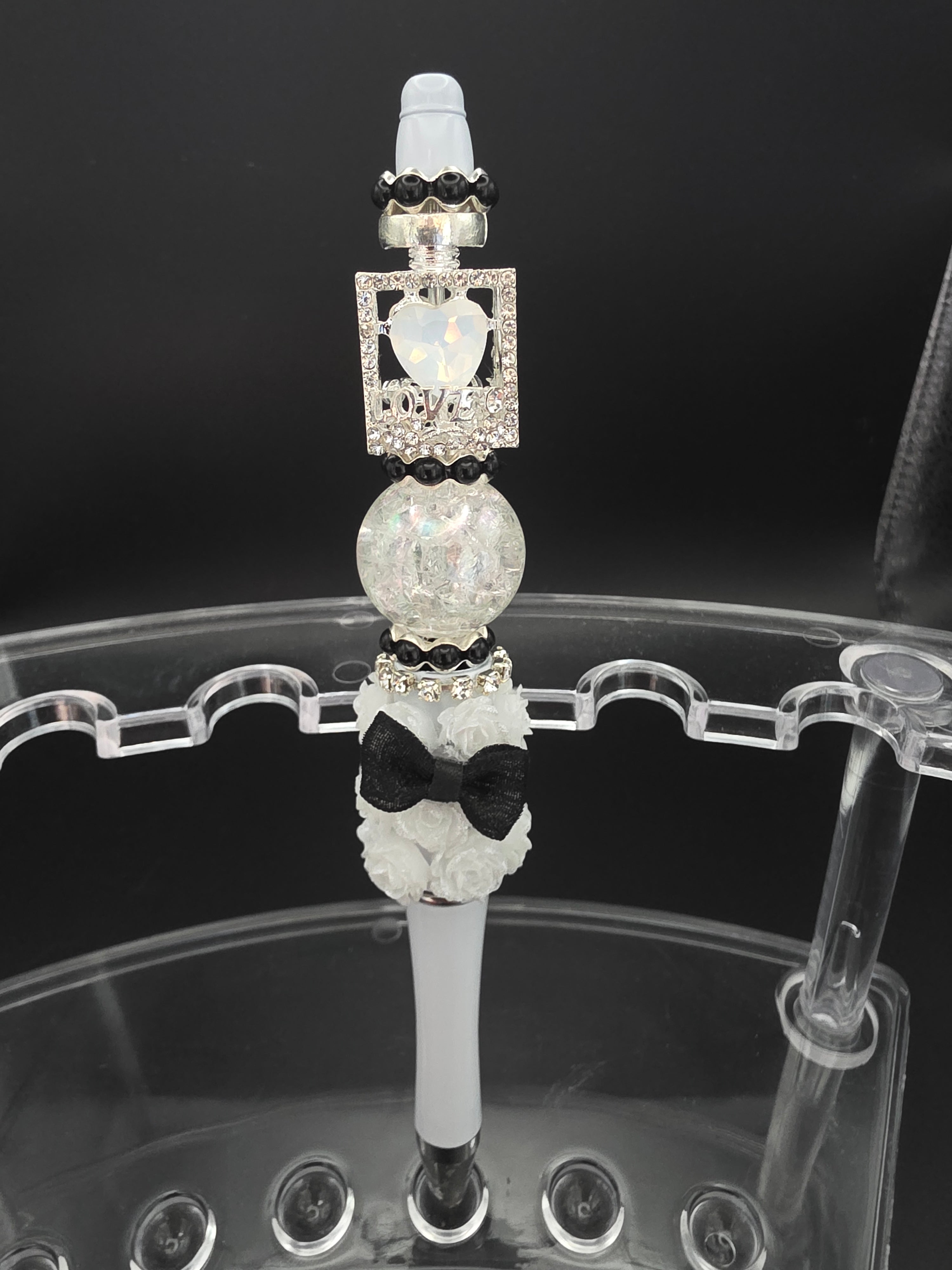 Stunning rhinestone perfume bottle focal pen – Stacecraft creations